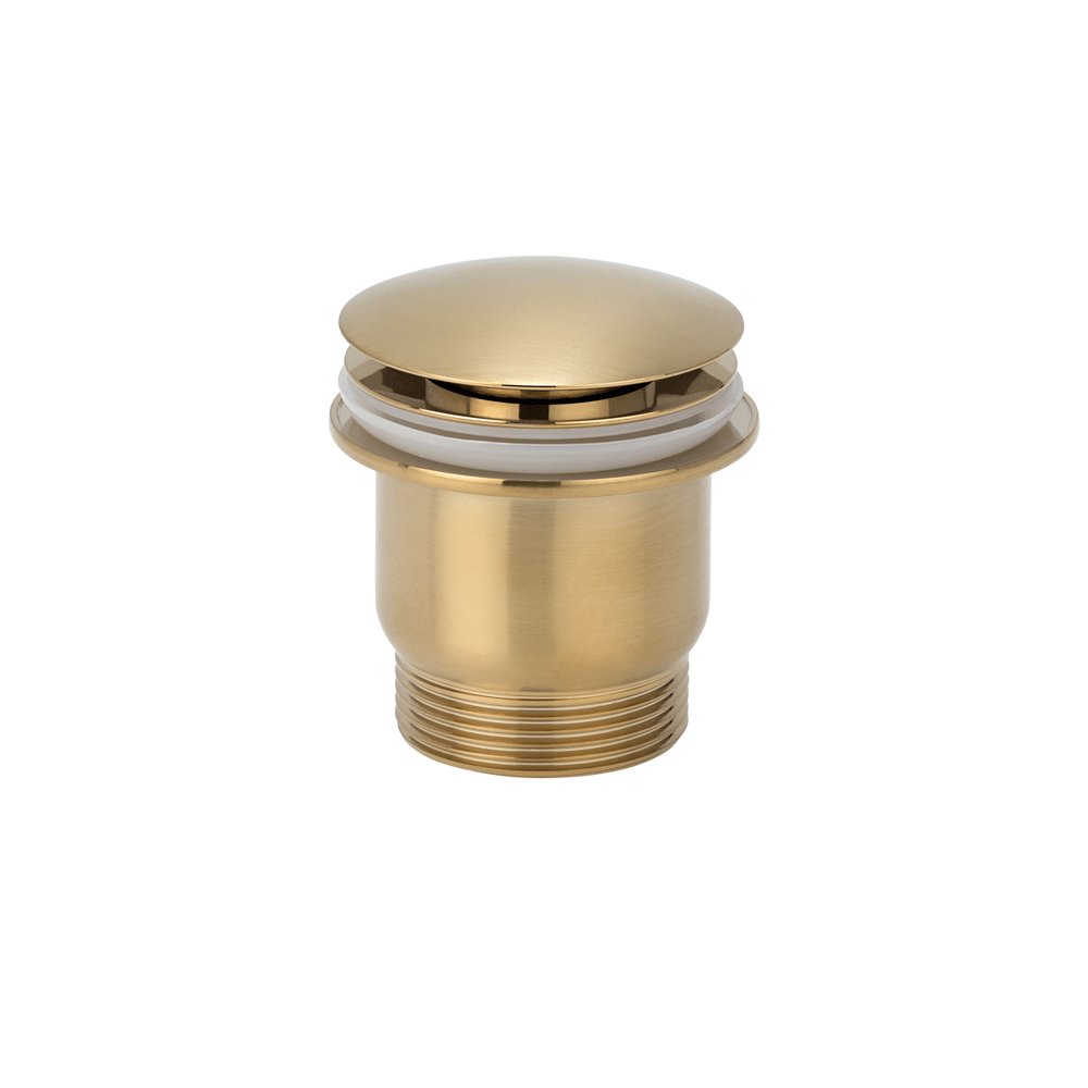 Brushed Brass Pop Up Plug and Waste – Luxe Vanities & Kitchens